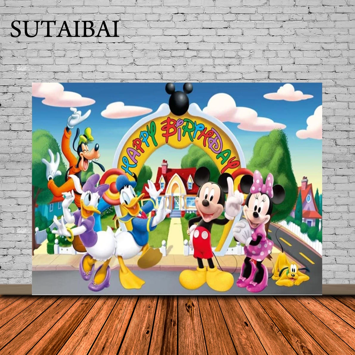 Mickey-mouse-clubhouse-pano-de-fundo-para-festa-de-anivers-rio ...