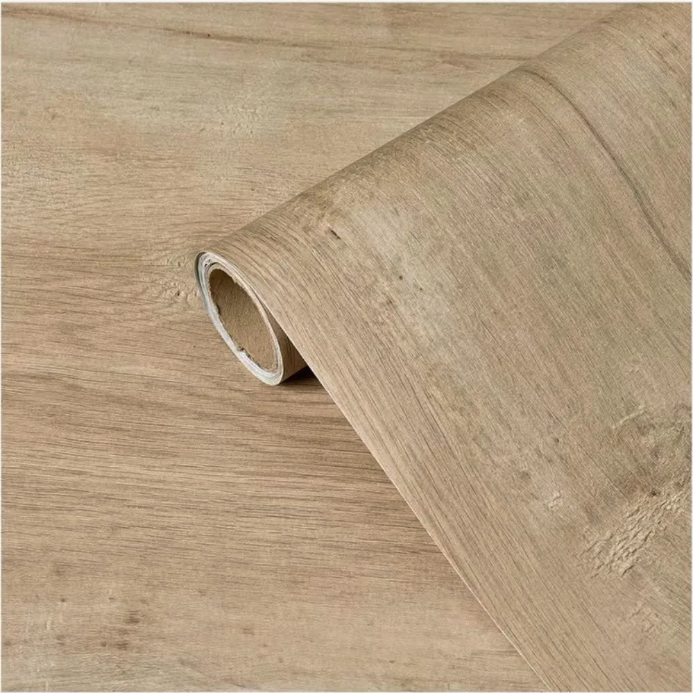 60/80cm Wide Wallpaper Sticker Madeira para Móveis PVC Wall Stickers ...