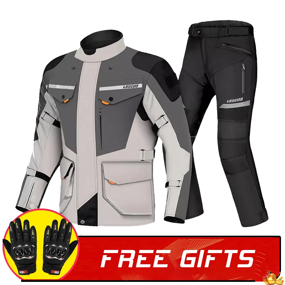 Motorcycle-Jacket-Pants-Suit-Waterproof-Cold-proof-Four-Seasons-Men ...