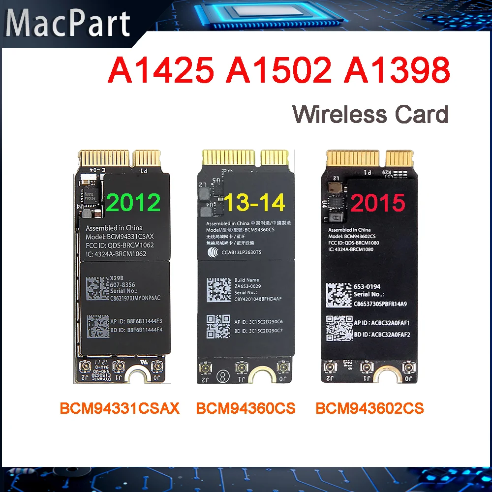 Original-Wifi-Airport-Card-For-Macbook-Pro-A1398-A1425-A1502 ...