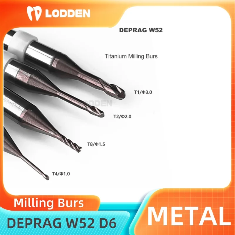 DEPRAG-W52-Dental-Milling-Burs-for-Grinding-METAL-Titanium-Milling-Burs ...