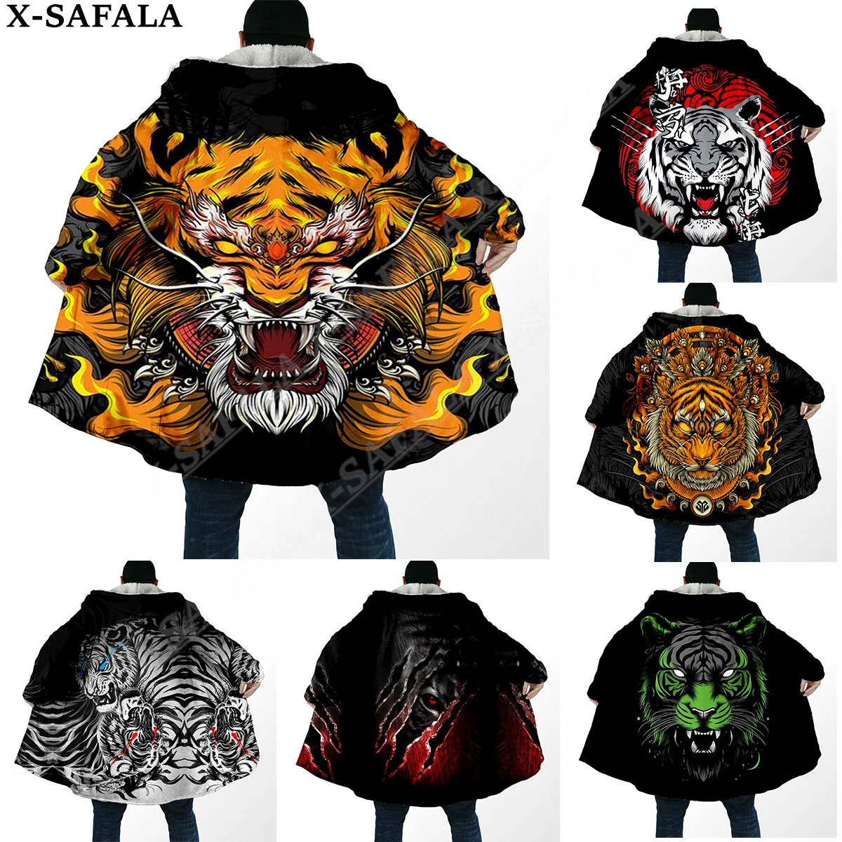 The-King-Warrior-Tiger-Viking-Tattoo-Overcoat-Coat-3D-Print-Thick-Warm ...