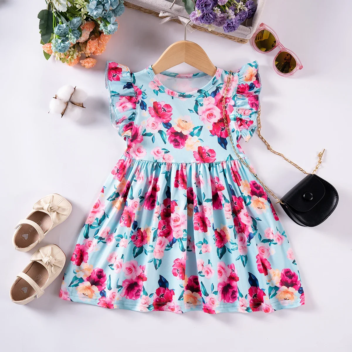 Summer-New-Girls-Ruffle-Dresses-Floral-Toddler-Girl-Tulle-Party-Dresses ...