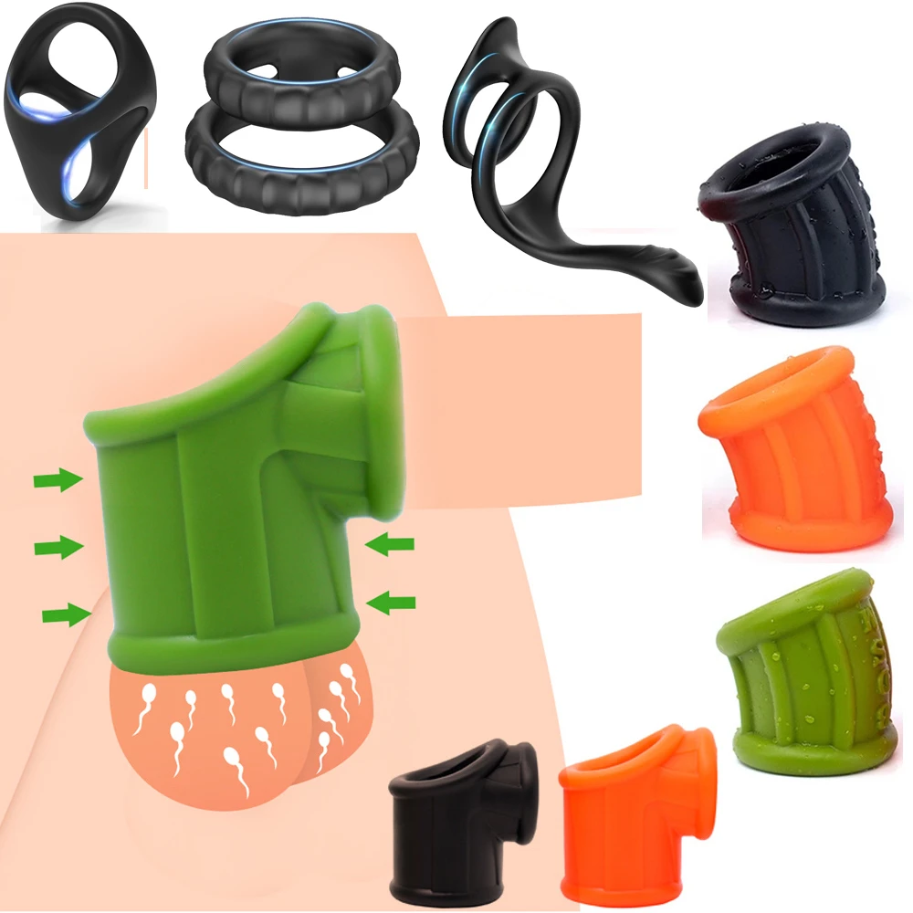 Anneaux De Pénis En Silicone Pour Hommes, Anneau Pénien, Civière De Boule Souple, Bondage Du ...