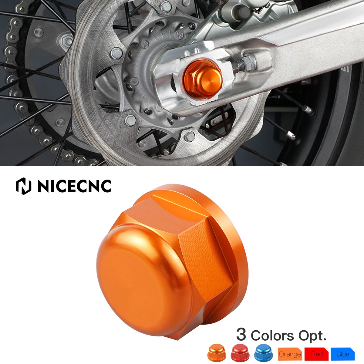 Motocross M20x1.5 Rear Axle Nut Screw Cover For KTM EXC EXCF XCW 125 ...