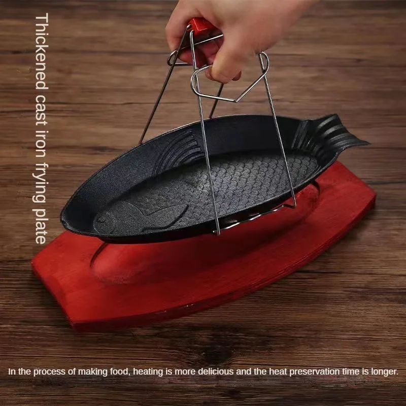 Cast-iron-fish-shaped-Teppanyaki-commercial-fish-plate-crucian-carp ...