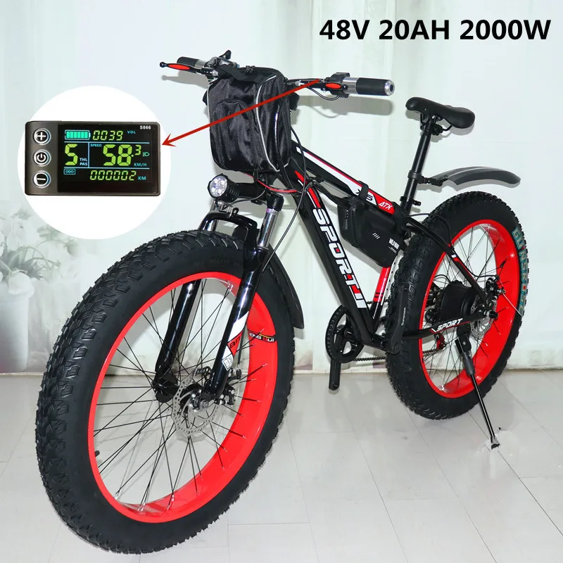 1000W-2000W-power-mountain-bike-lithium-electric-bicycle-48V-20Ah ...