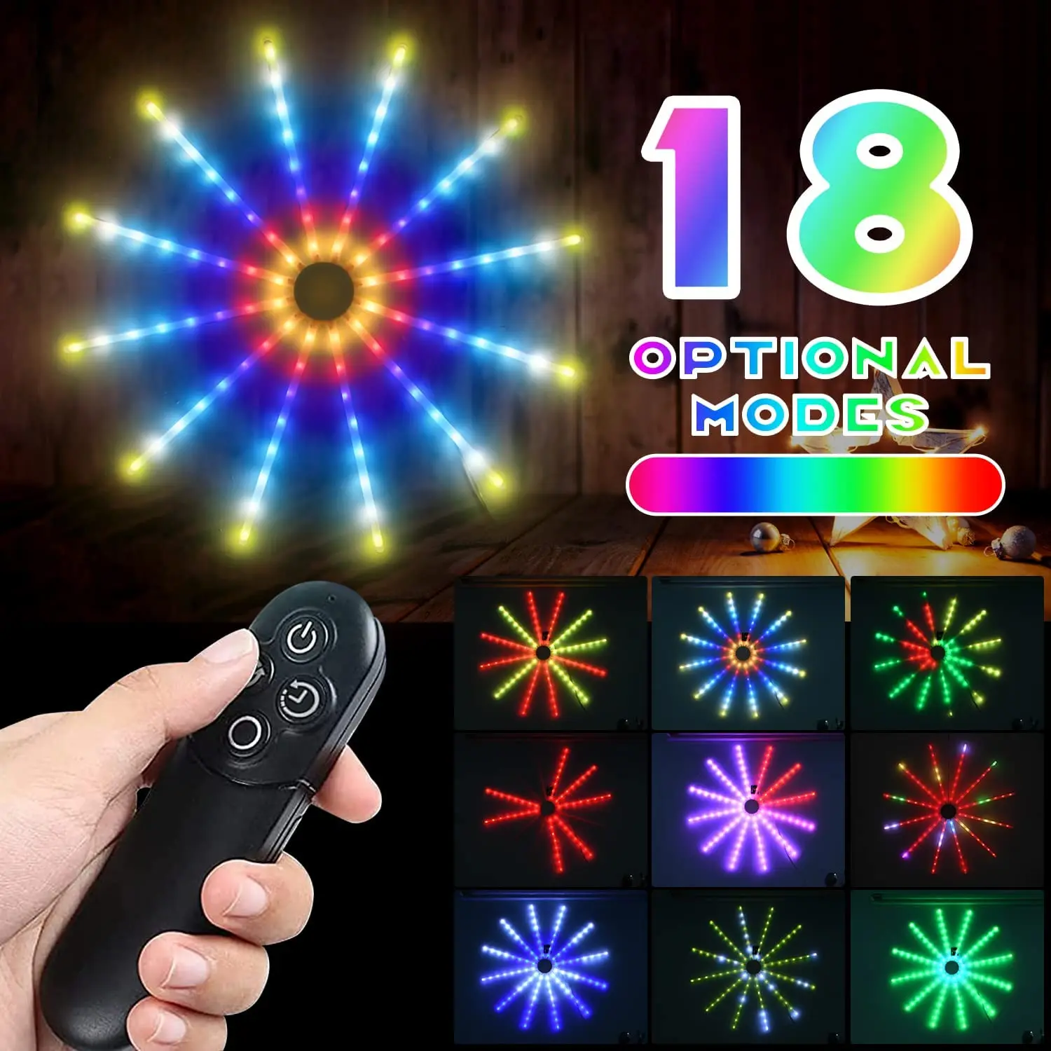 Hanging-Starburst-String-Light-Outdoor-96LED-Remote-18-Modes-RGB-Fairy-Firework-Lights-for ...