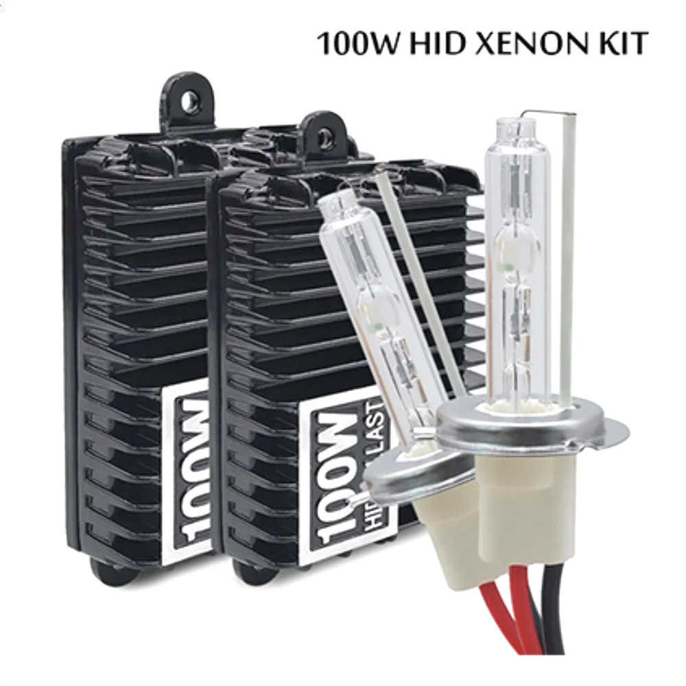 Ceramic 100W HID Xenon Kit H1 H3 H7 H8 H9 H11 HB3 HB4 D2H 9012 Xenon ...