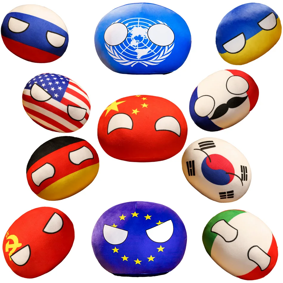 Funny 10cm Polandball Plush Countryballs Toy Plush Pendant lovable ...