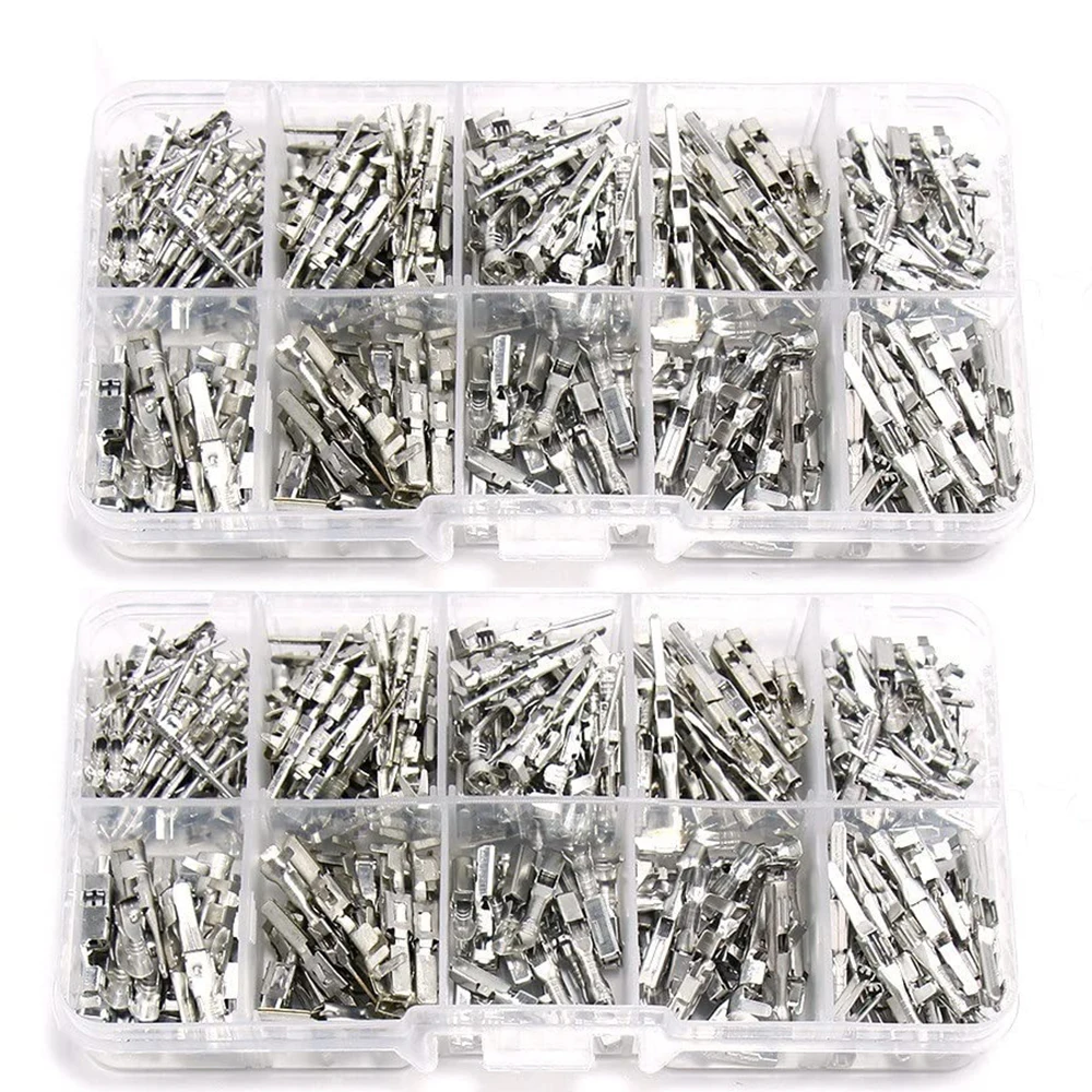 290pcs Flat plugs Cable Lugs Cable Lugs-sortiment Connectors Crimp Pins ...