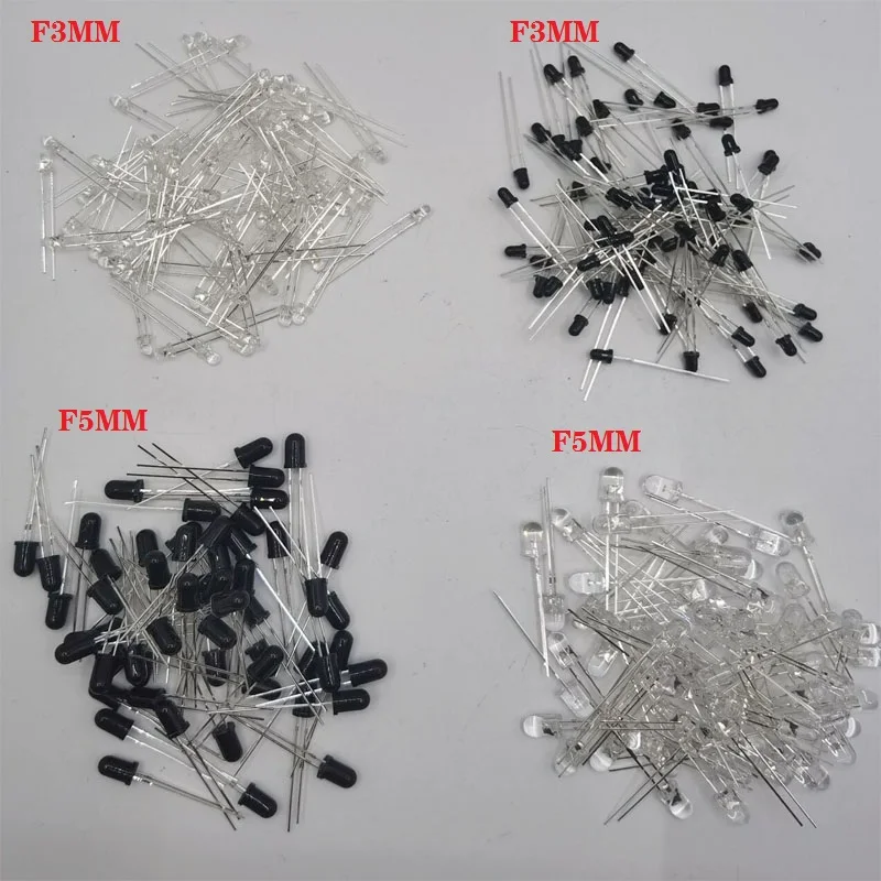 3mm 5mm Ir Led Emitting Diode 850nm 940nm Emitter Receiver Infrared