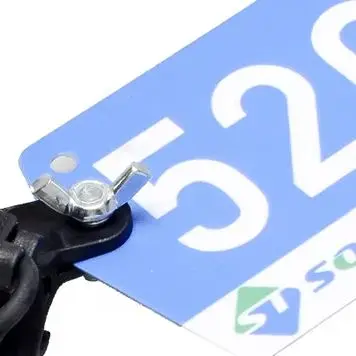 MTB- Bike Triathlon- Racing Number Plate Mounts Holders Black Cycling ...