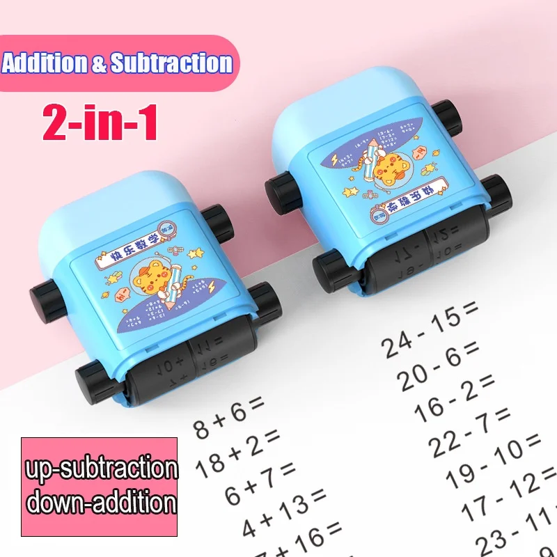 Mathematics Practice Number Rolling Stamp Addition And Subtraction ...
