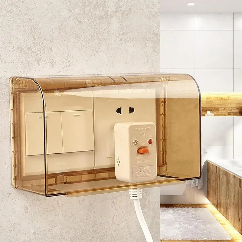 86-Type-Wall-Socket-Waterproof-Box-Self-Adhesive-Electric-Plug-Cover ...
