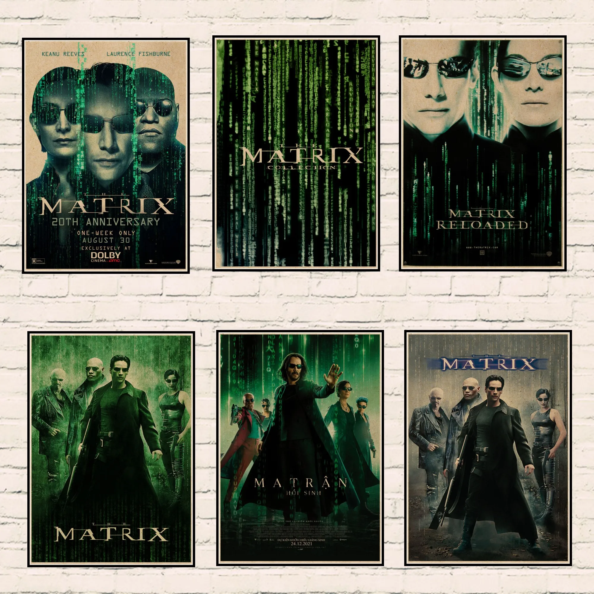 39-Designs-Movie-The-Matrix-Retro-Kraft-Paper-Poster-Artwork-Fancy-Wall ...