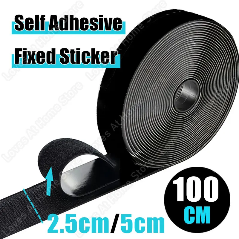 1M-Strong-Self-Adhesive-Hook-and-Loop-Magic-Fastener-Tapes-Double-Sided ...