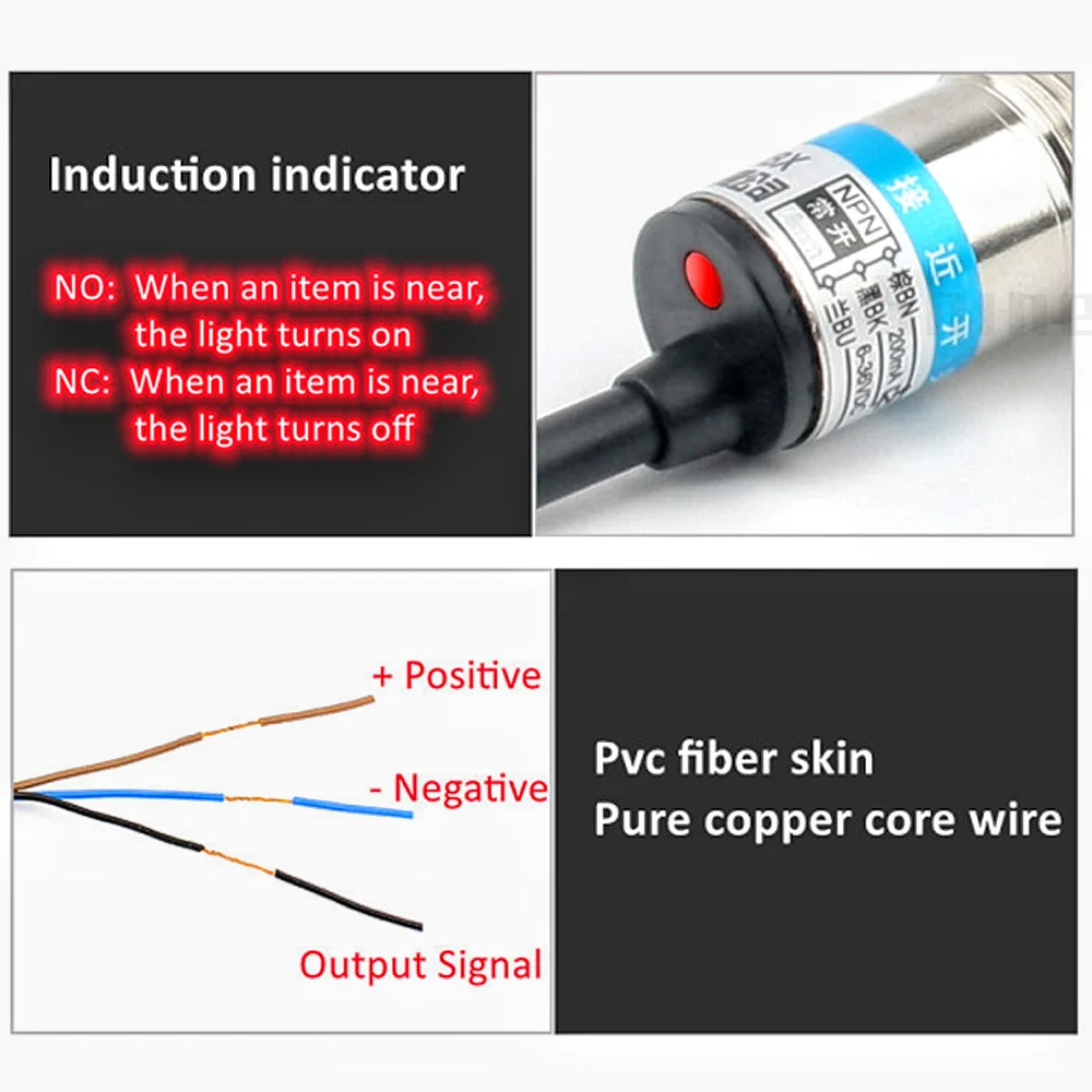 Proximity Sensor Material LJC18A3-H-Z/BX 1-10MM CAPACITANCE Proximity ...