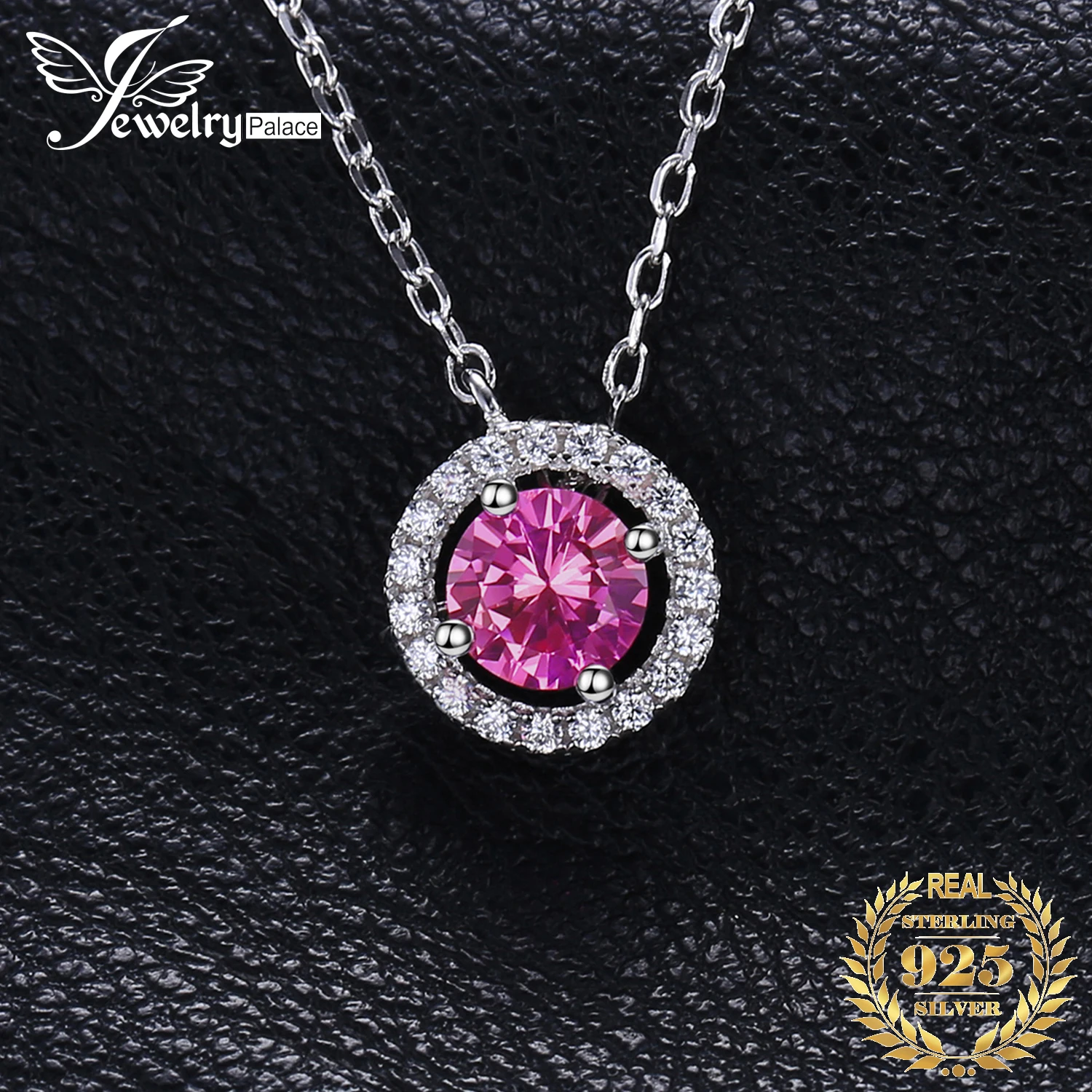 JewelryPalace-Round-1-1ct-Created-Pink-Sapphire-925-Sterling-Silver-Pendant-Necklace-for-Women ...