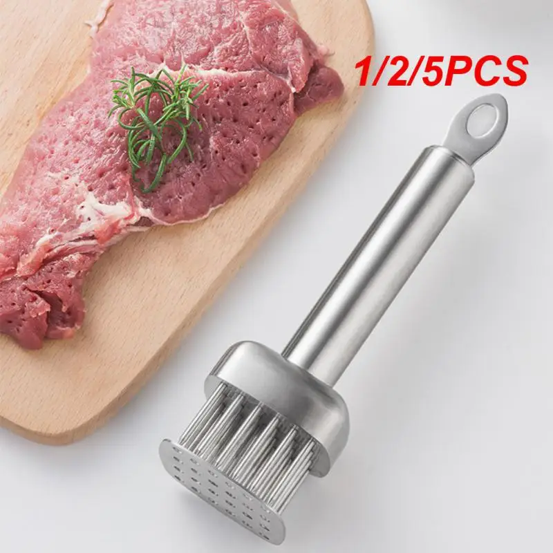 1 2 5pcs Kitchen Tender Meat Needle Cooking Meat Tenderizer Tool 304