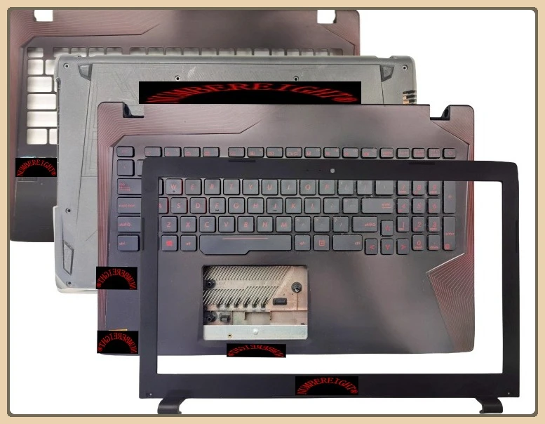 ASUS FX53V ZX53V FZ53V GL553V VD FX53VD용 중고 노트북 스크린 백/베젤/팜레스트/하단 케이스 ...