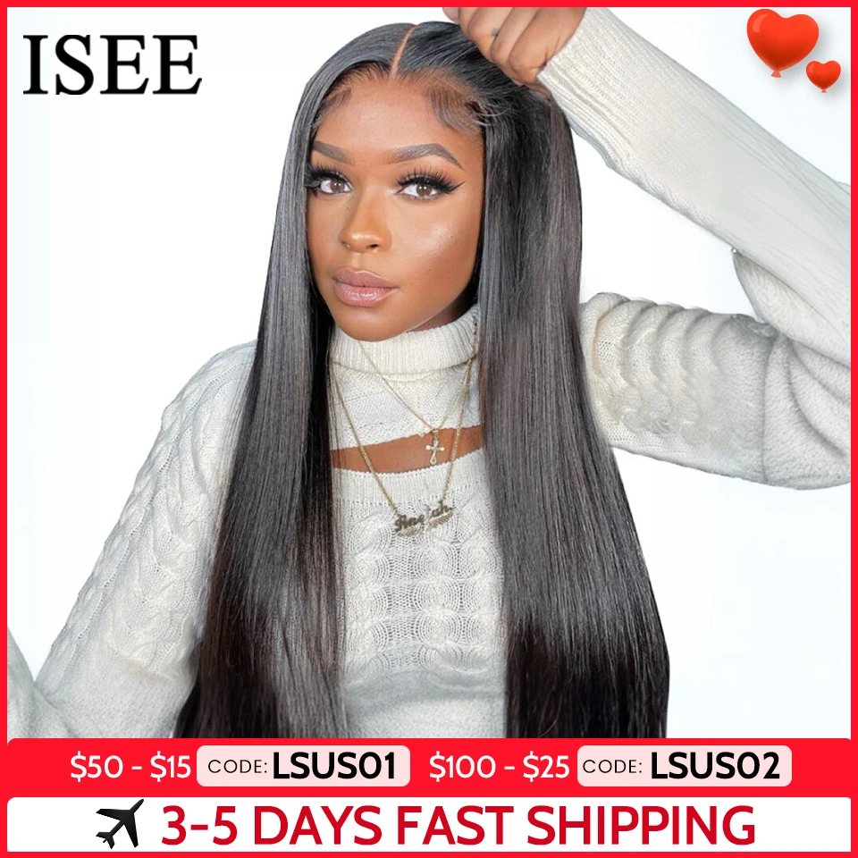 Isee-Glueless-Straight-Wig-preplucked-Wear-e-Go-Perucas-Lace-Front ...