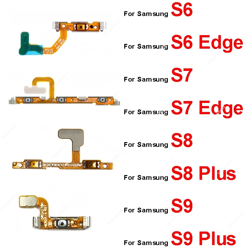 Power On/off+ Volume Up/down Button Flex Cable For Samsung Galaxy S6 S7 ...