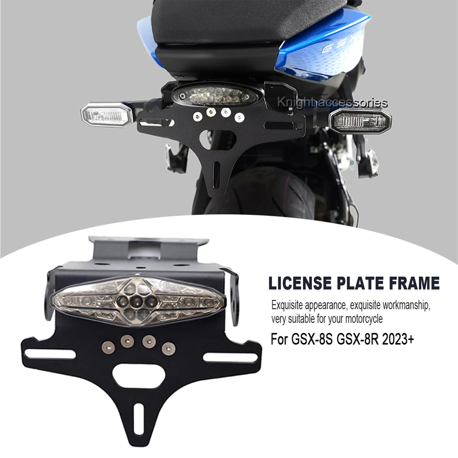 License Plate Holder For GSX-8S GSX8S GSX-8R GSX 8R gsx8s gsx8r 2024 ...