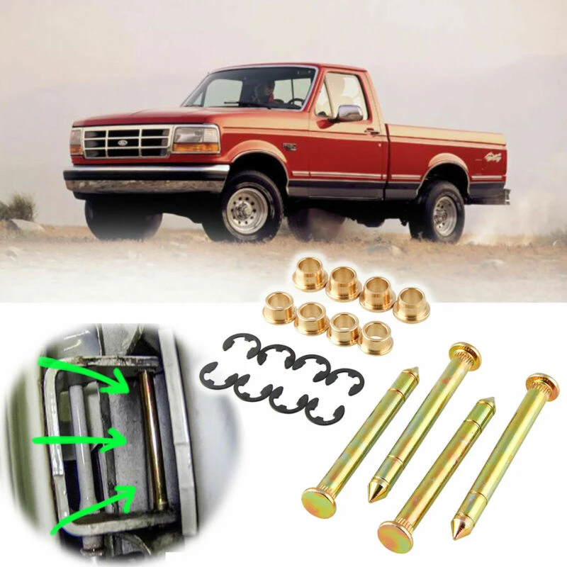 Car Door Hinge Pins Bushing Repair Assembly Kit For Ford F150 F250 F350 ...