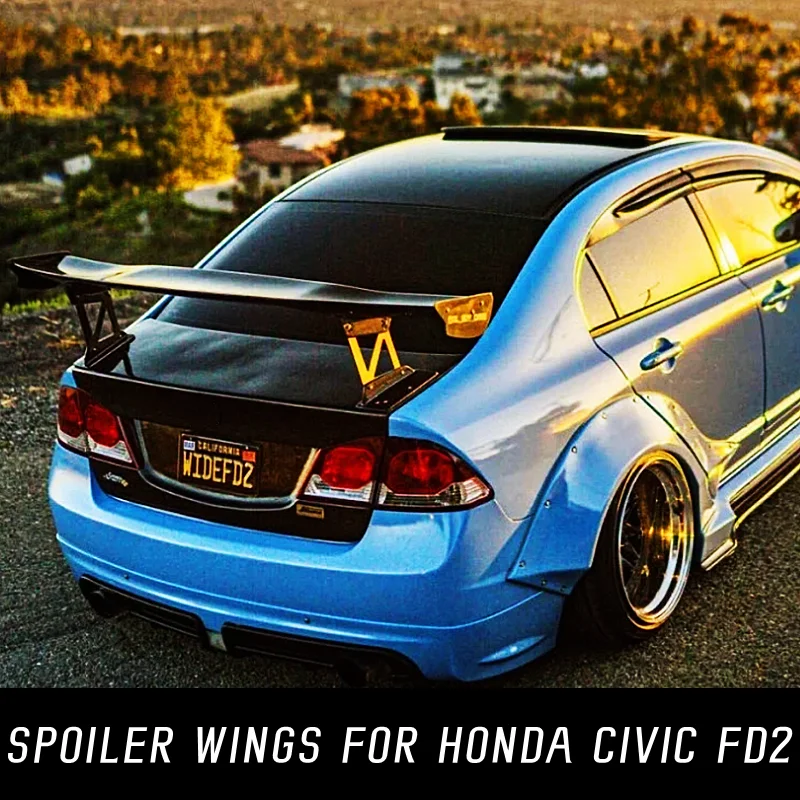 For-Honda-Civic-FD2-2006-2012-Carbon-Fibe-Rear-Trunk-Lid-Boot-Ducktail ...