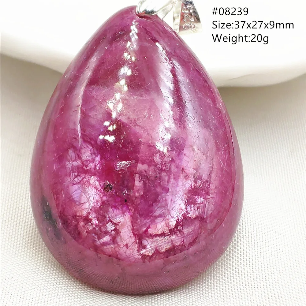 Natural-Red-Ruby-Star-Light-Pendant-Necklace-Women-Men-Beads-Fashion ...