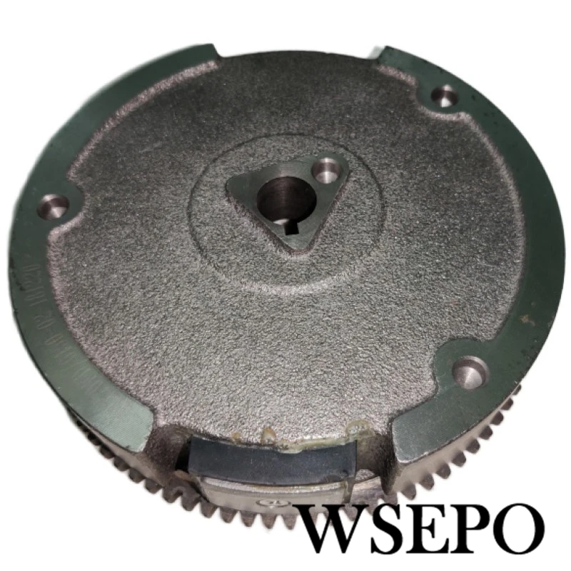 6-Magnets-Electric-Start-Flywheel-With-Gear-Teeth-Ring-For-Predator ...