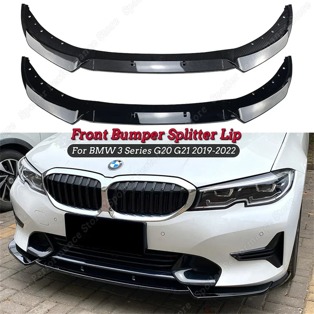For BMW 3 Series G20 G21 Front Bumper Splitter Lip Spoiler Diffuser ...