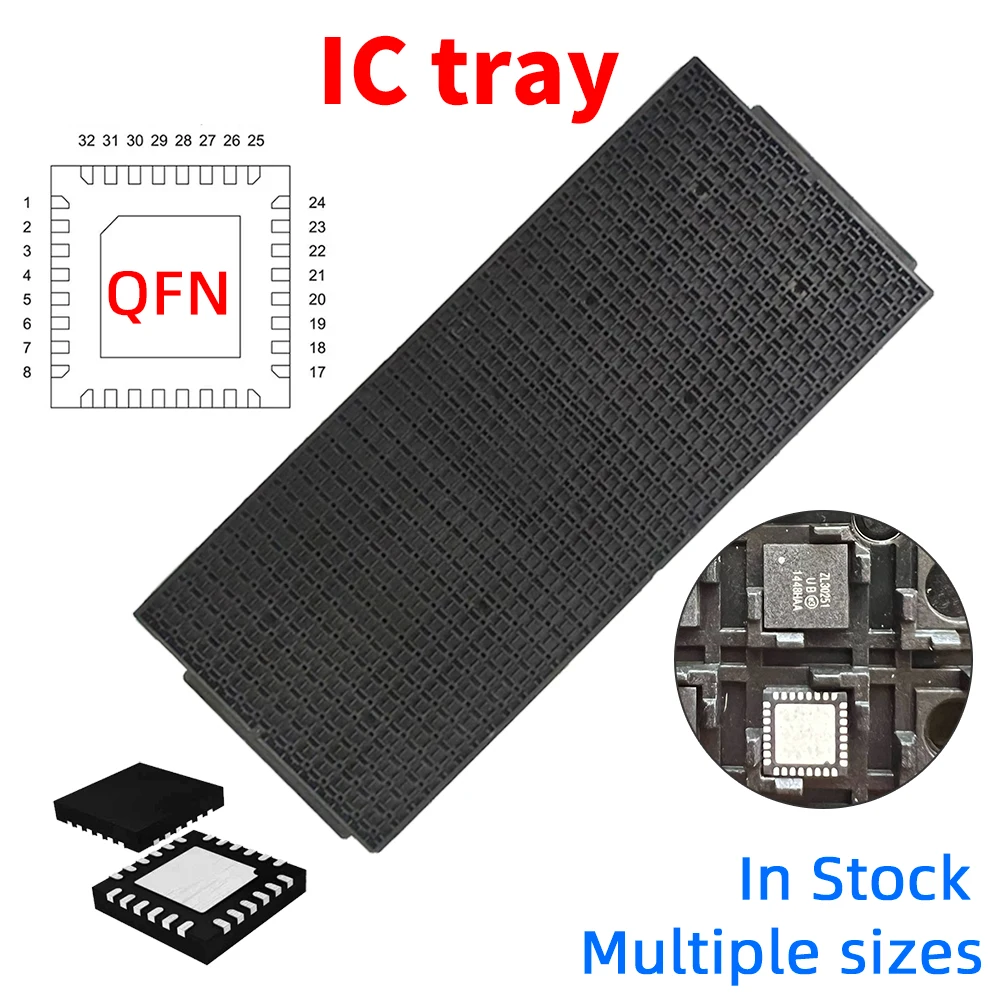ESD-Tray-Chips-Smt-IC-Tray-QFN-IC-CPU-MCU-Black-Antistatic-PPE-MPPO-Plastic-Board.jpg