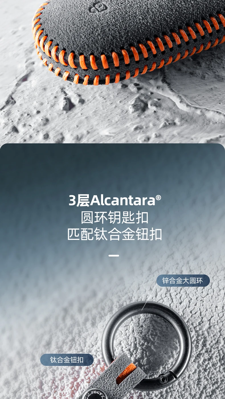 Для LiXiang L9 L8 L7 Алькантара смарт-ключ безключевой дистанционный вход брелок фотографический ...