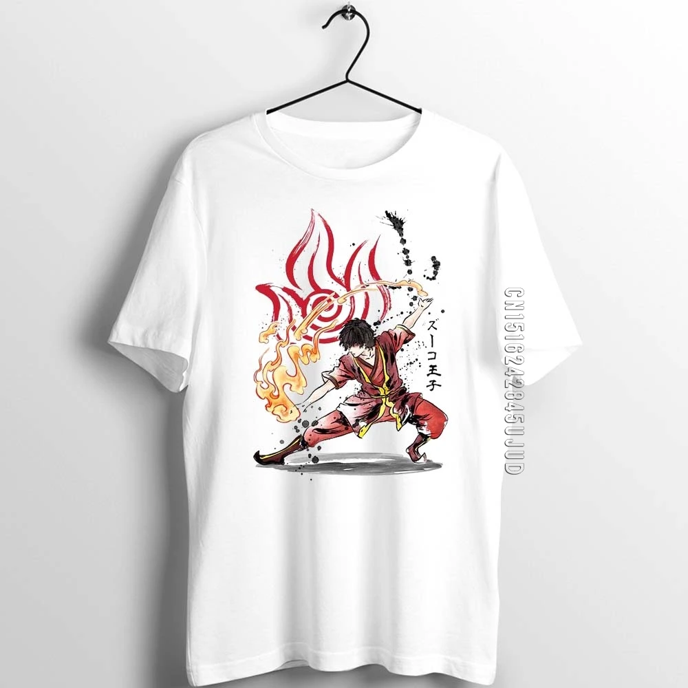 Unix-T-Shirt-Men-Guys-The-Avatar-Last-Airbender-Zuko-Fire-Nation-Ink ...
