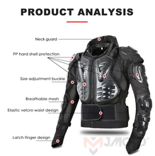 Vemar Full Body Armor Motorcycle Jacket Chest Back Protector Moto Body ...
