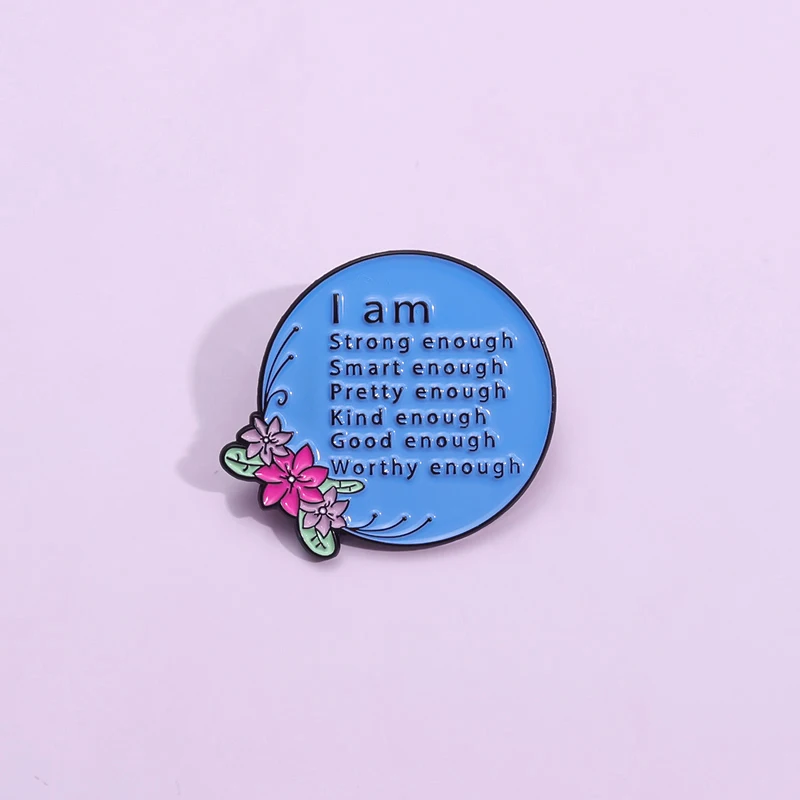 I-am-Strong-Enough-Brooches-Funny-Flower-Creative-Enamel-Pin-Smart ...