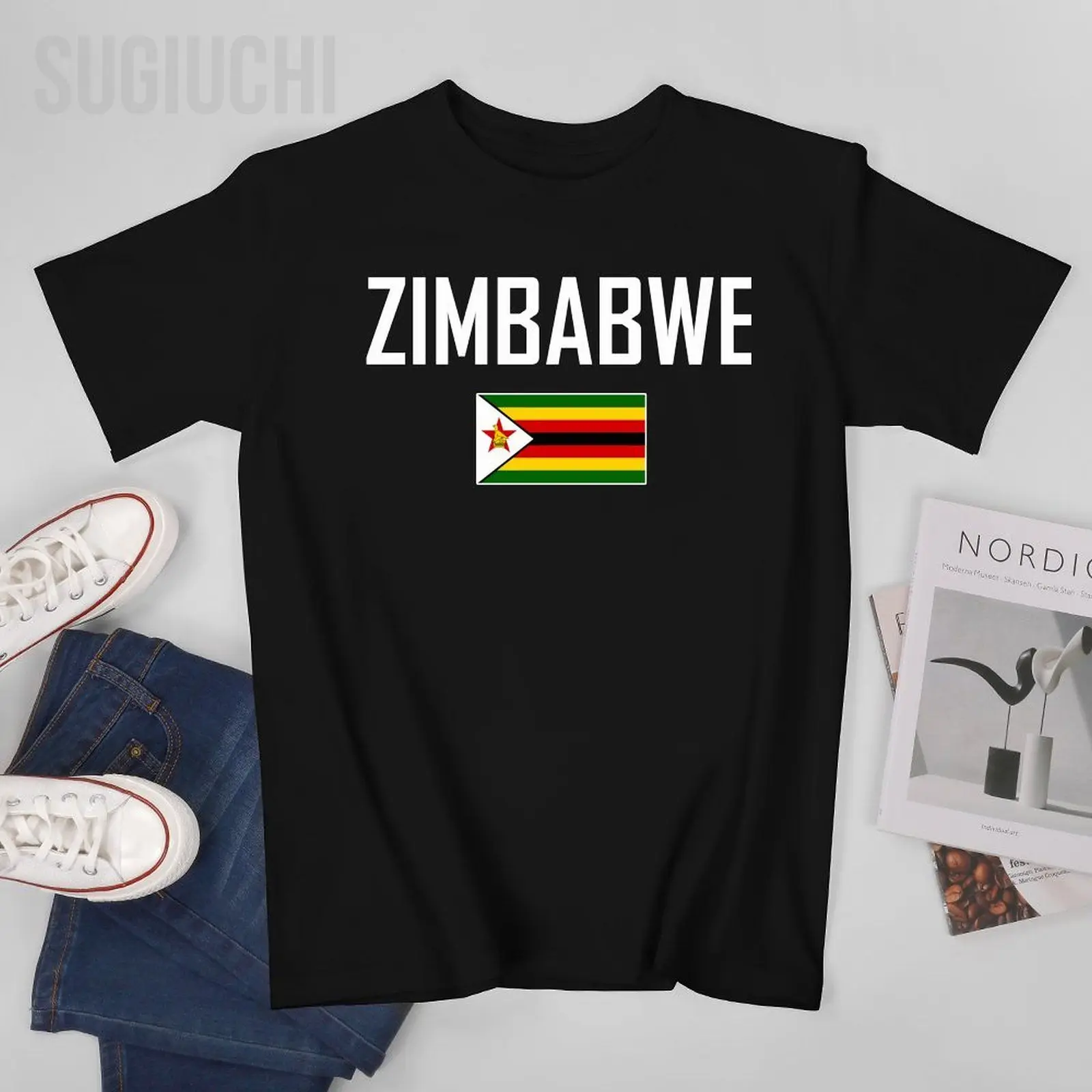 Men Tshirt ZIMBABWE Flag And Font Tees T-Shirt O-neck T Shirts Women ...
