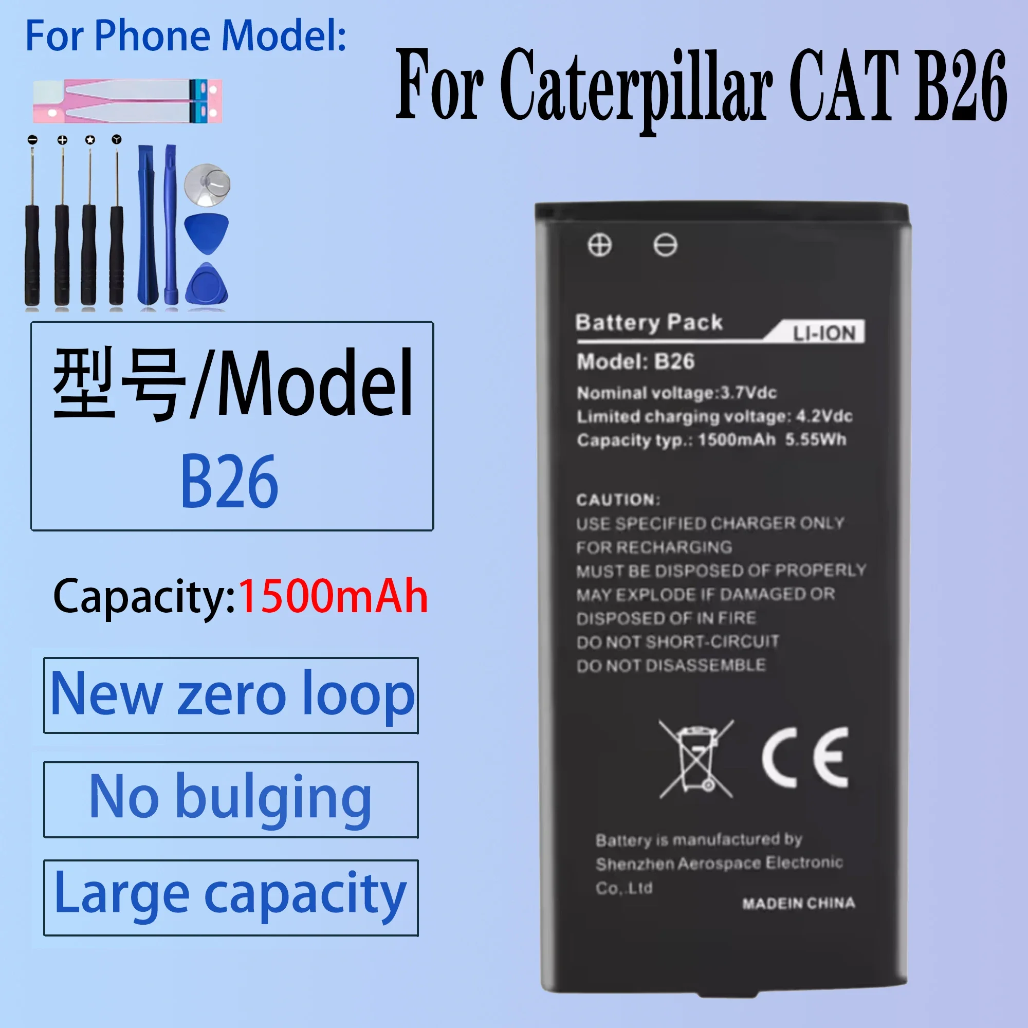 Original-Battery-Real-Capacity-1500mAh-B26-Battery-For-Caterpillar-CAT-B26-Mobile-Phone-High ...