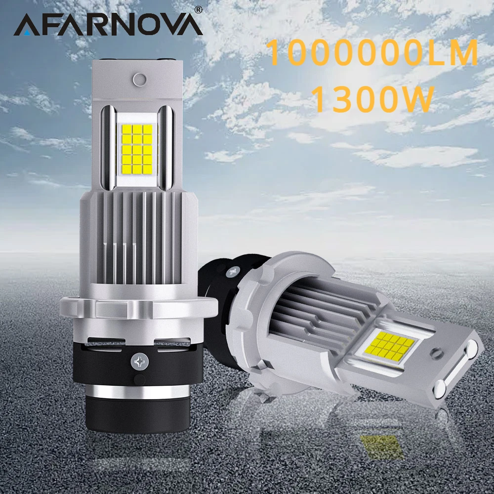 1300W D4S D4R D2R D2S LED Headlight Bulbs 6000K White Conversion Kit ...
