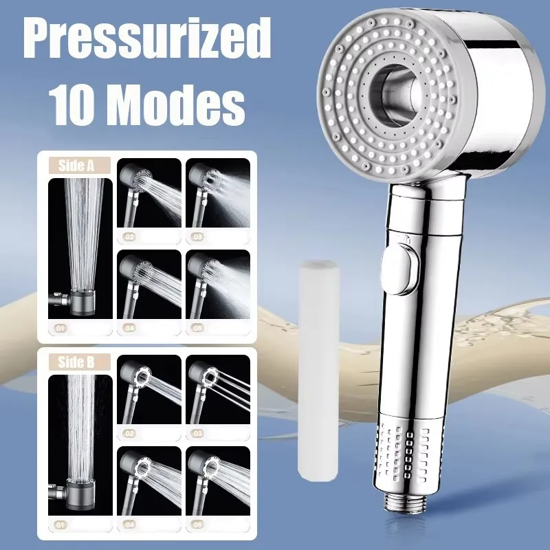 Double-Sided-Rotatable-High-Pressure-Shower-Set-Head-10-Modes-Spray ...