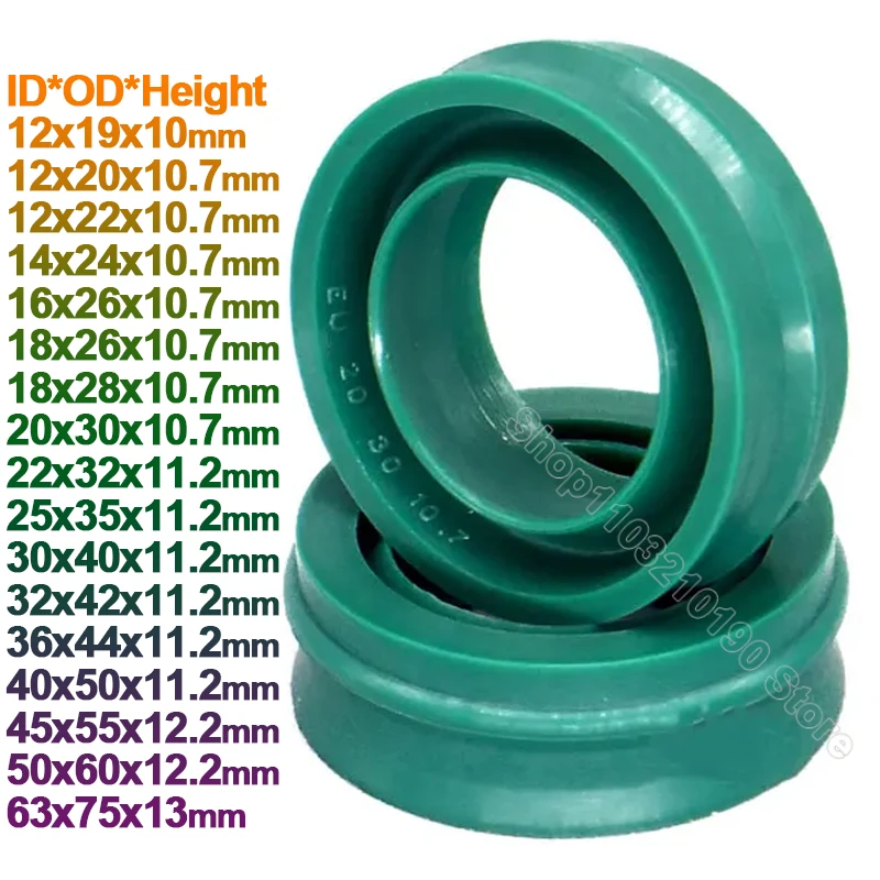 EU-Type-Green-Dust-Seal-Ring-O-Rings-PU-Pneumatic-Cylinder-Piston-Rod ...