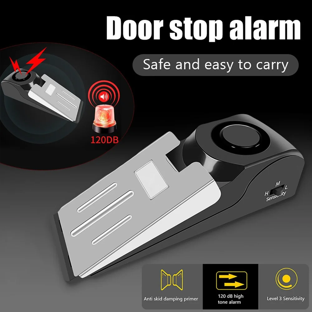 120-db-Wireless-Door-Stop-Stopper-Alarm-Block-Blocking-System-Anti ...