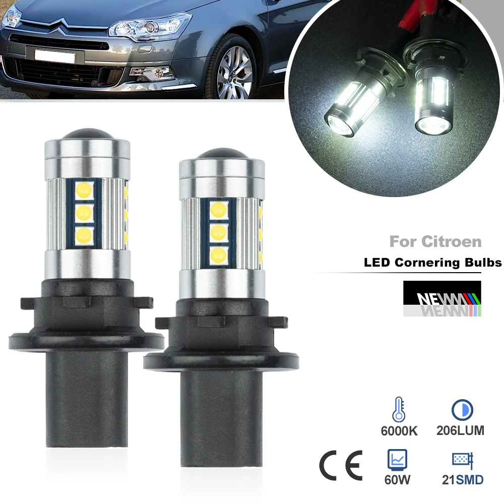 Fits For 2008-2017 Citroen C5 w/Xenon Headlight LED Static Cornering ...