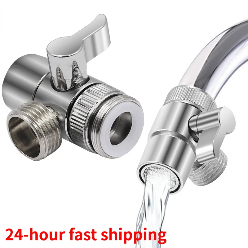 Kitchen-Faucet-Adapter-Bathroom-Switch-Splitter-Diverter-Sink-Valve ...