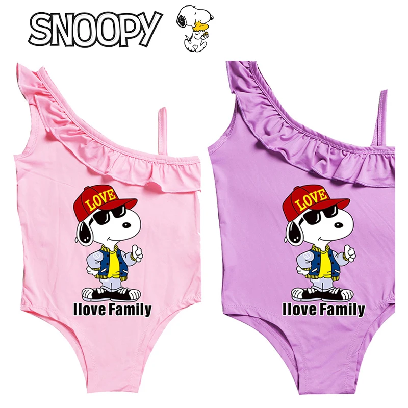 Snoopy-Swimwear-Girls-One-Piece-Swimsuit-Print-Sleeveless-Summer ...