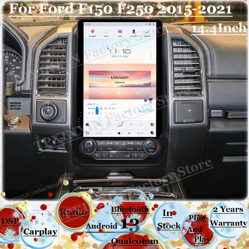 Vertical-Android-Auto-For-Ford-F150-F250-2015-2016-2017-2018-2019-2020 ...