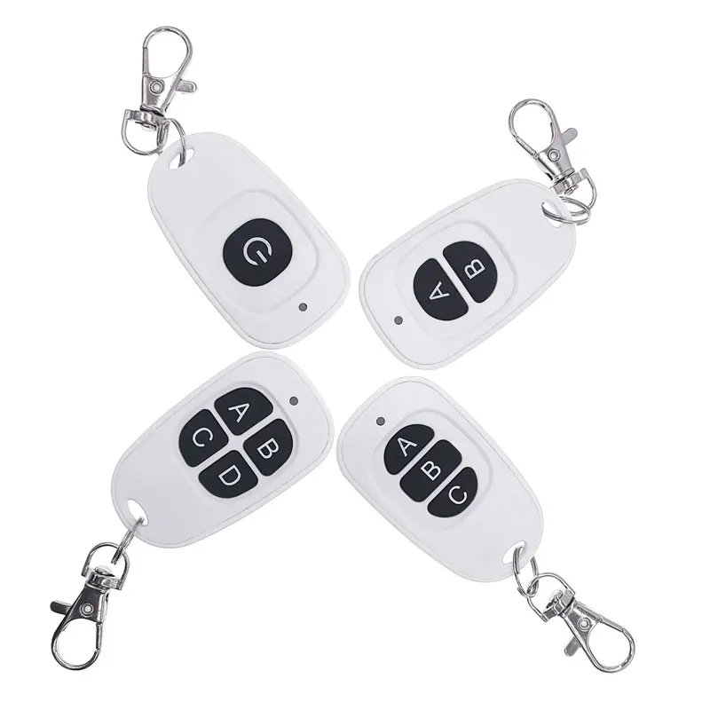 DC6V Wireless remote Control switch 1/2/3/4Key White Garage Door EV1527 ...