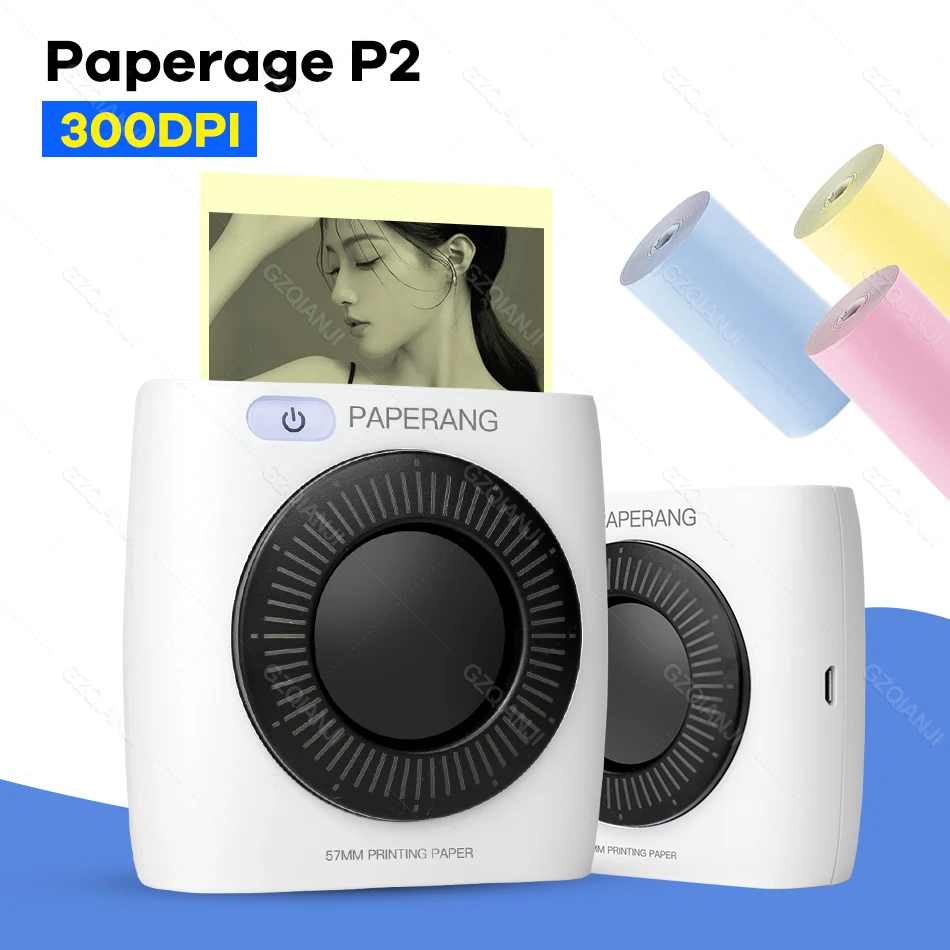 Paperang-304Dpi-P2-P1-Pocket-Photo-Printer-Mini-Bluetooth-Portable ...